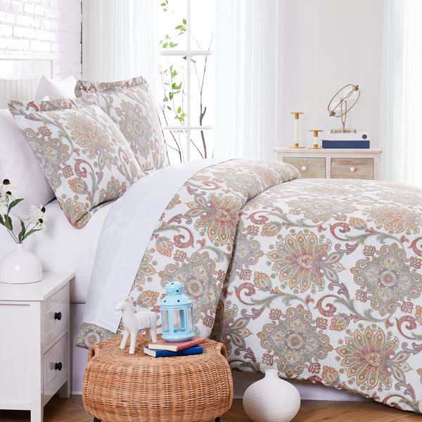 Southshore Fine Linens 100% Cotton 300 Thread-Count Serenity Duvet Cover Set & Reviews | Wayfair